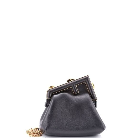 Fendi | Bags | Fendi First Charm Crossbody Bag Leather Nano Brown ...